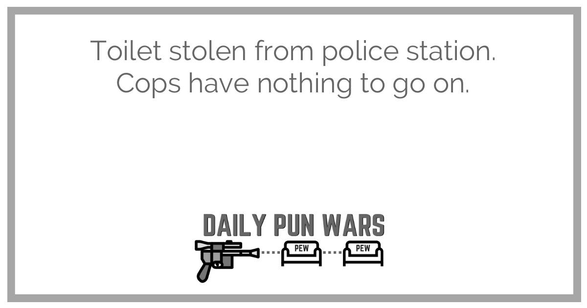 Crime Puns - Day 675 Ryan - Daily Pun Wars